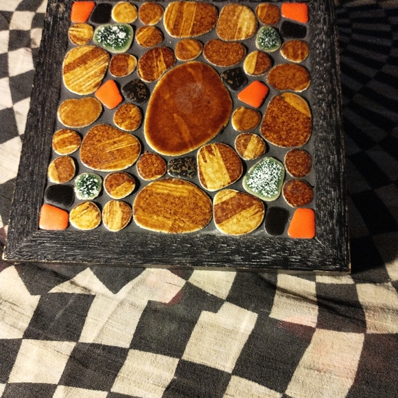 Kitchen | Vintage Stone Wafer Enameled Trivet | Poshmark